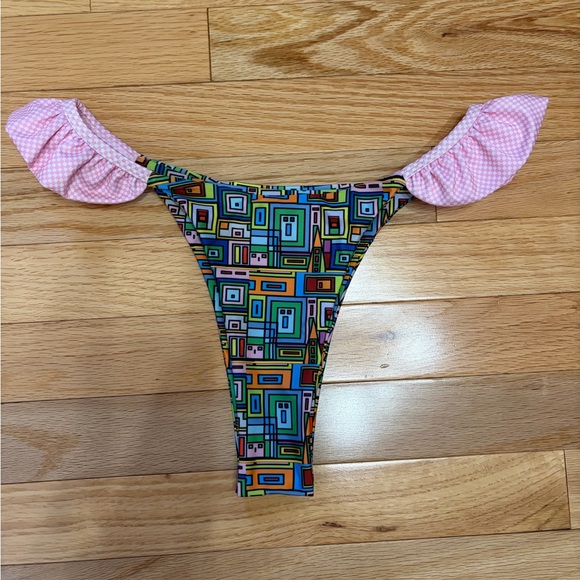 Swim | Strawberry Milk Mob Square Flair Bottoms | Poshmark